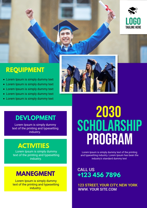 SCHOLARSHIP Template | PosterMyWall