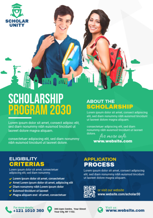 Scholarship Flyer Template | PosterMyWall