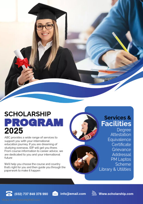 Copy of Scholarship program | PosterMyWall