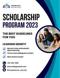 PROFESSIONAL EDUCATION SCHOLARSHIP AD FLYER TEMPLATE | PosterMyWall
