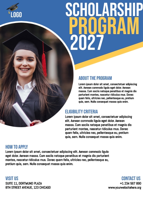 scholarship program Template | PosterMyWall
