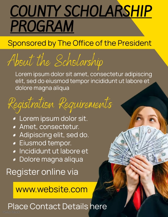 Scholarship Program Template | PosterMyWall