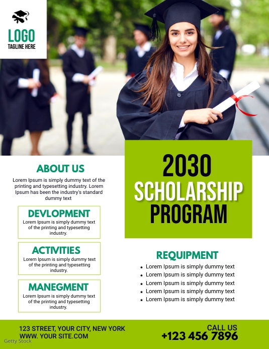 SCHOLARSHIP PROGRAM Template | PosterMyWall