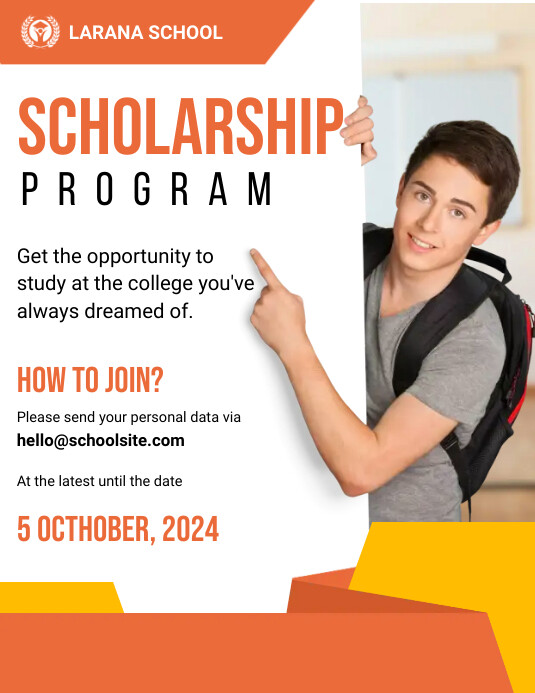 scholarship program template | PosterMyWall