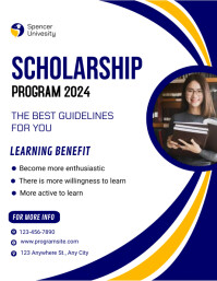 SCHOLARSHIP PROGRAM Template | PosterMyWall