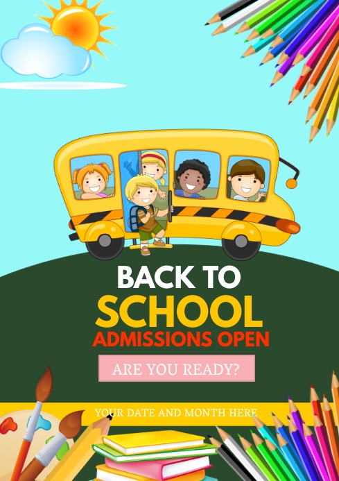 SCHOOL A4 TEMPLATE.E | PosterMyWall