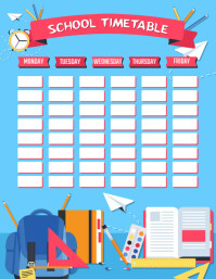 School Timetable Template | PosterMyWall