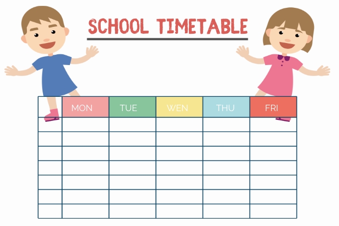 Copy of school activities and timetable | PosterMyWall