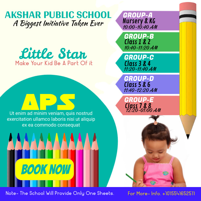 school ad Template | PosterMyWall