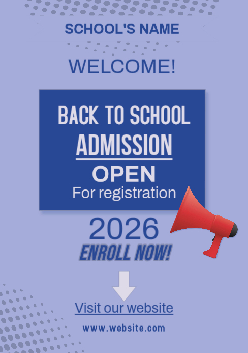 school adm 22 Template | PosterMyWall