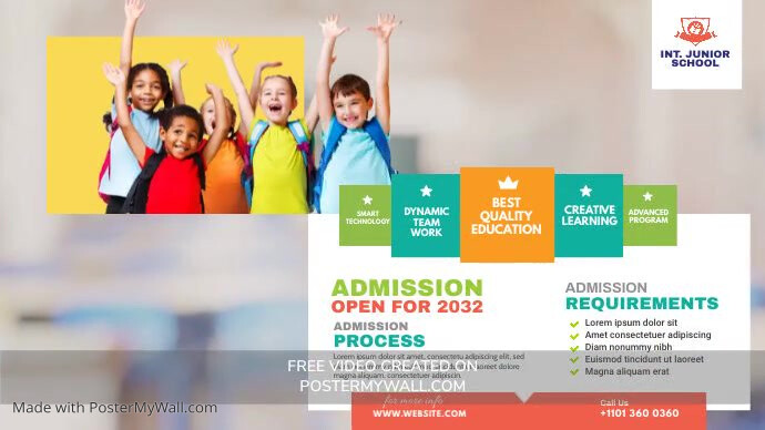 School Admission Ad Template | PosterMyWall