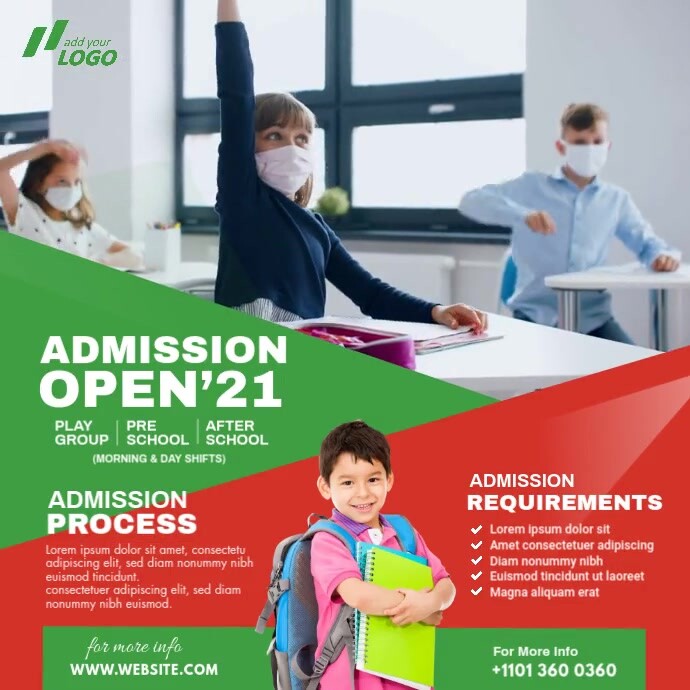 Copy of School Admission Ad | PosterMyWall