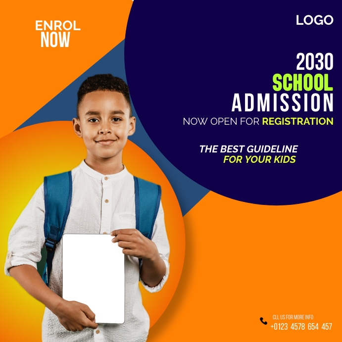 school admission ad flyer Template | PosterMyWall