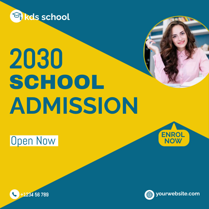 School admission ad templete Template | PosterMyWall