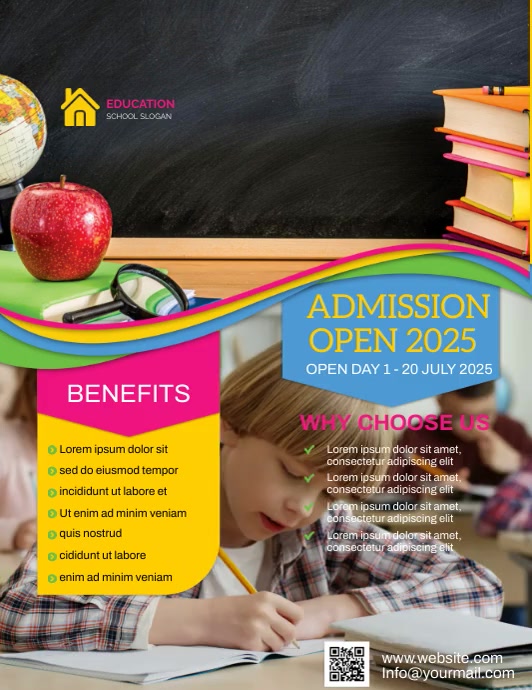 School Admission Ads Template | PosterMyWall