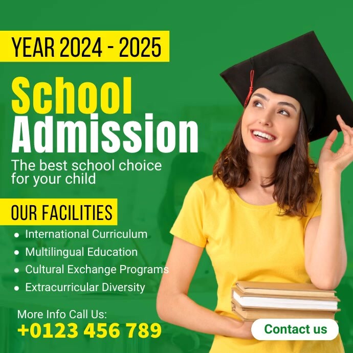 School Admission Ads Templat | PosterMyWall