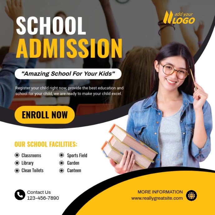 Copy of School Admission Ads | PosterMyWall