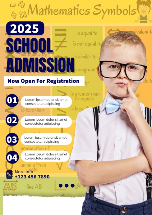 School Admission Ads Template | PosterMyWall
