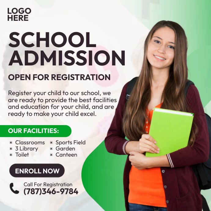 Plantilla de School Admission Ads | PosterMyWall