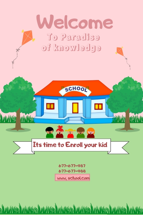 school admission advertisement poster Template | PosterMyWall