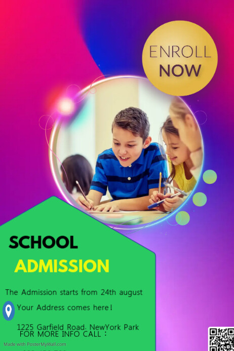 Copy of school admission | PosterMyWall
