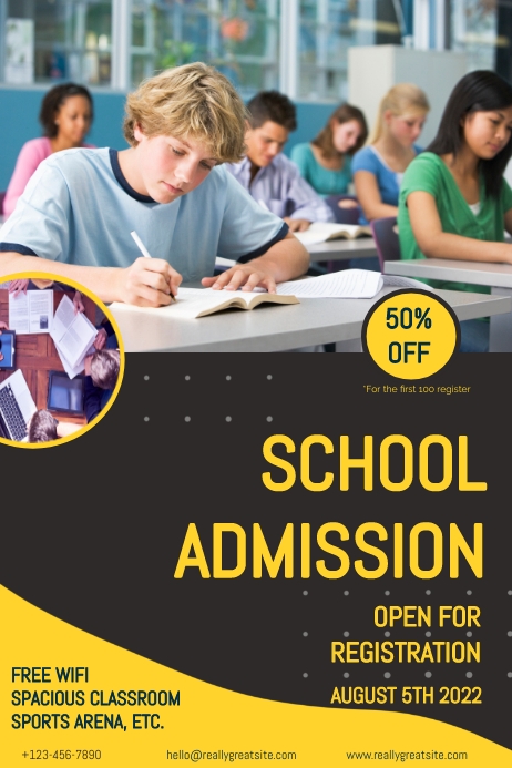Copy of School Admission | PosterMyWall