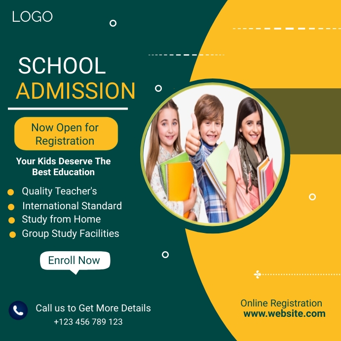 school admission Template | PosterMyWall