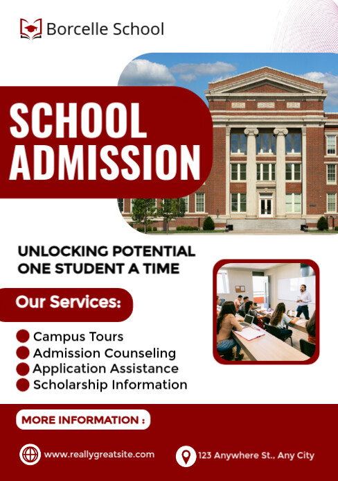 SCHOOL ADMISSION FLAYER Template | PosterMyWall