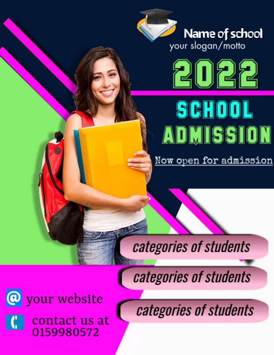 school admission flyer (1) Template | PosterMyWall