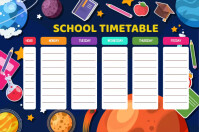 School Timetable Poster Template | PosterMyWall