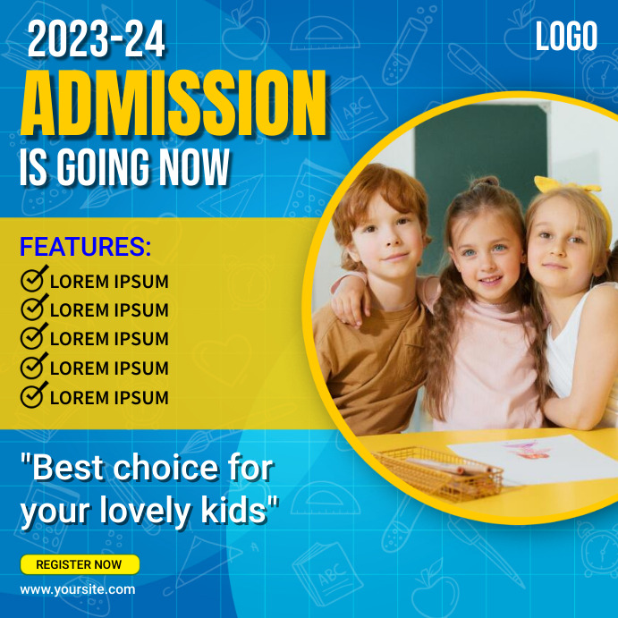 school admission flyer design Templat | PosterMyWall