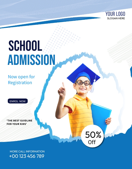 school admission flyer Template | PosterMyWall
