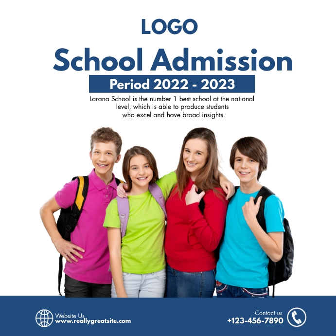 SCHOOL ADMISSION FLYERS TEMPLATE | PosterMyWall