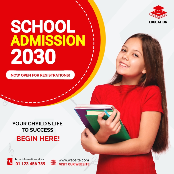 School Admission Instagram post Template | PosterMyWall