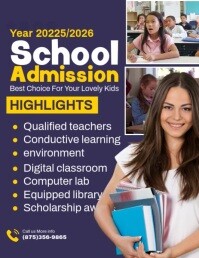 School Admission Offer Template | PosterMyWall