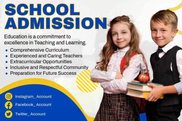 School Admission Offer Template | PosterMyWall