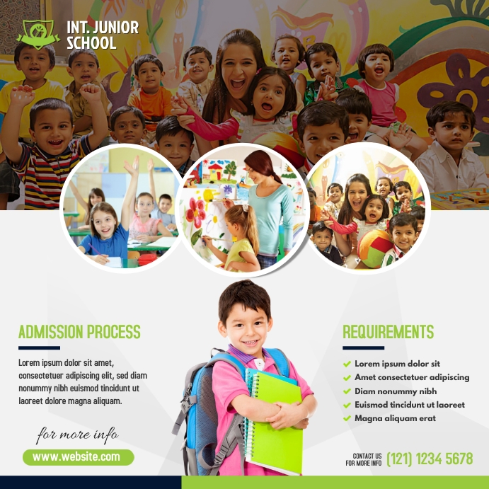 School Admission Open Ad Template | PosterMyWall