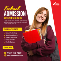 School Admission Open Ad Template | PosterMyWall