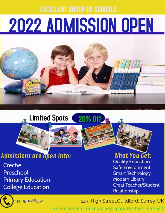 School admission open Template | PosterMyWall