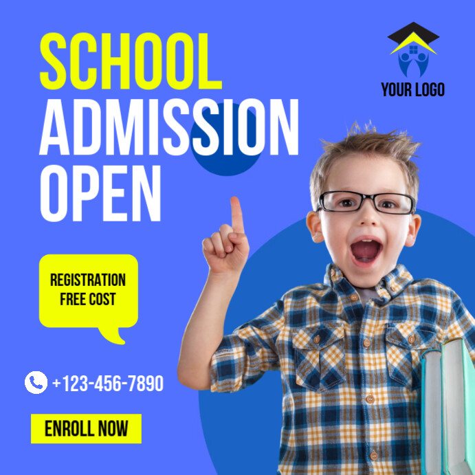 School Admission Open Templat | PosterMyWall