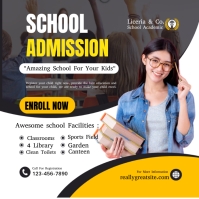 school admission open poster template | PosterMyWall