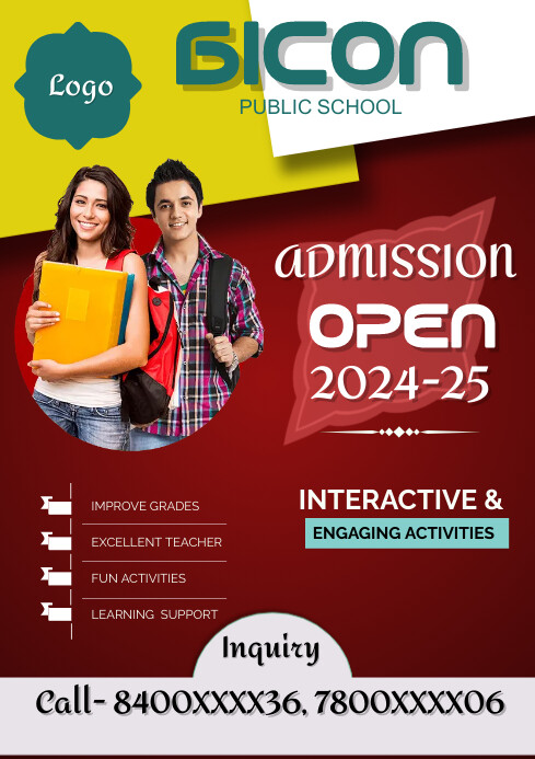 School admission open Template | PosterMyWall