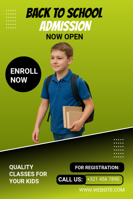 school admission open Template | PosterMyWall