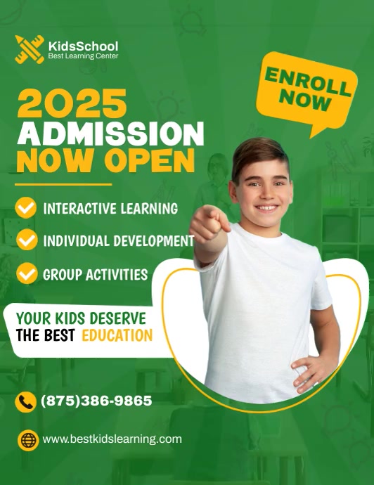 School Admission Open Template | PosterMyWall