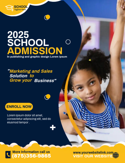 School Admission Open Template | PosterMyWall