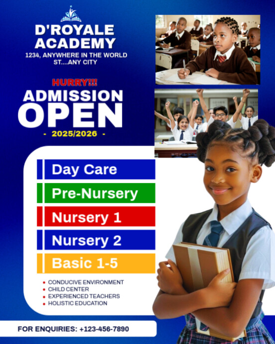 Copy of School Admission Open Flyer Template | Day Care, Nursery ...