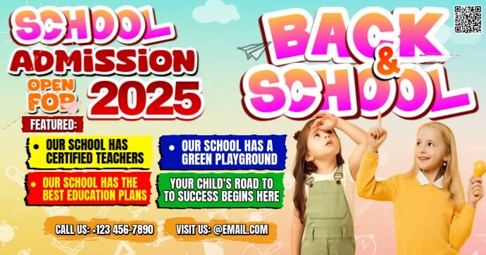 School Admission Open for 2025 – Enroll Early Template | PosterMyWall