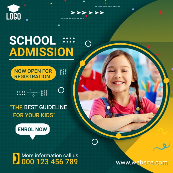 School Admission Open Post Template | PosterMyWall