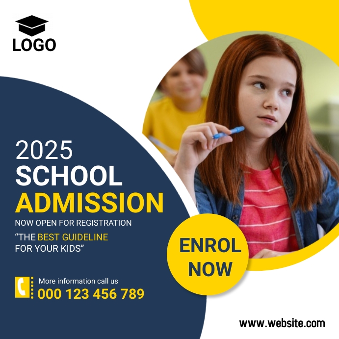 Copy of School Admission Open Post | PosterMyWall