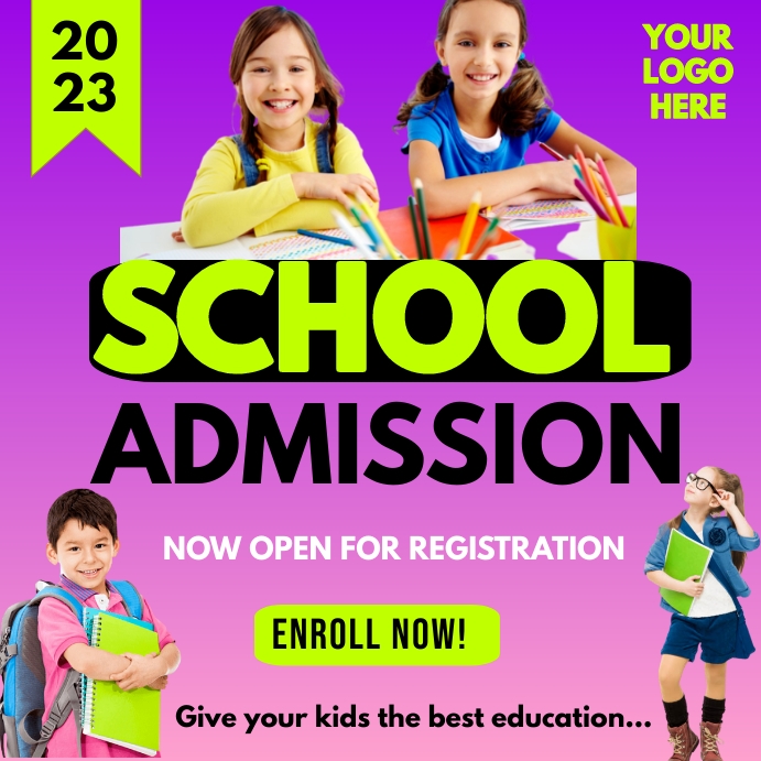 Copy of school admission open template | PosterMyWall